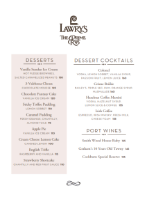 Find Our Exclusive Menus - Lawry's